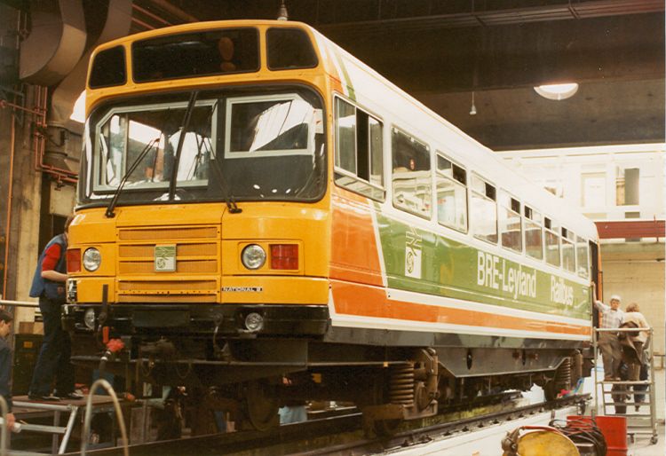 THE SIDING || BRE-Leyland Railbus at Laira Depot 25-Apr-1982